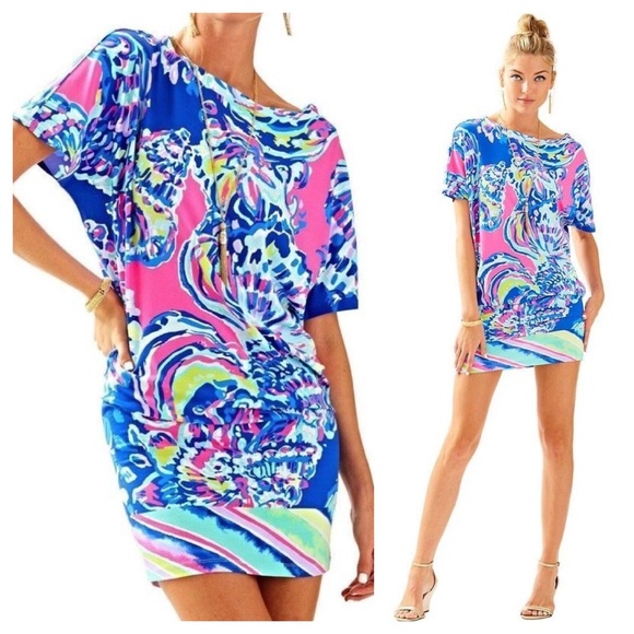 Lilly Pulitzer | Dresses | Lilly Pulitzer Lowe Dress In Coastal Retreat ...